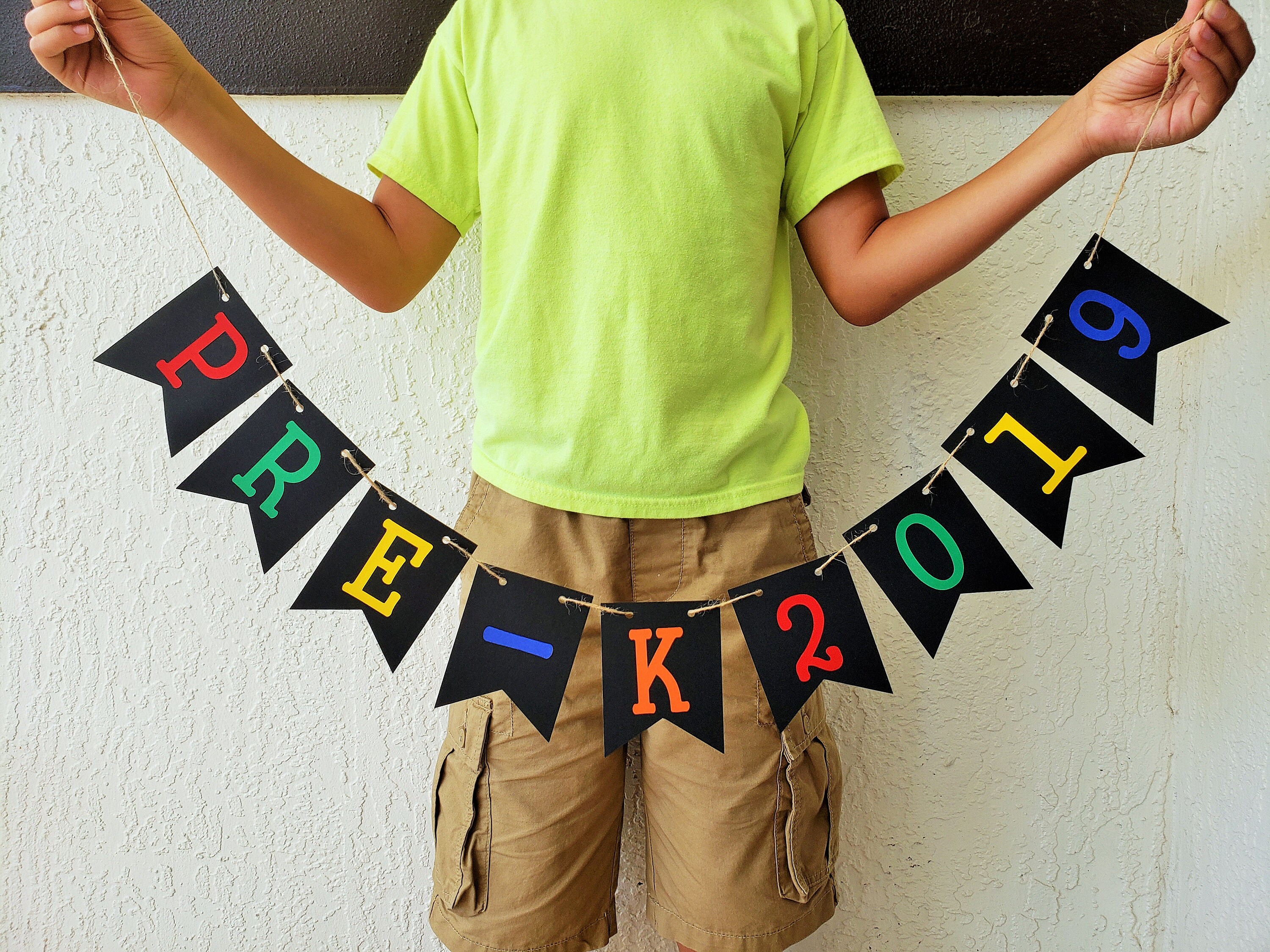 School banner Pre-K banner Kindergarten banner back to | Etsy