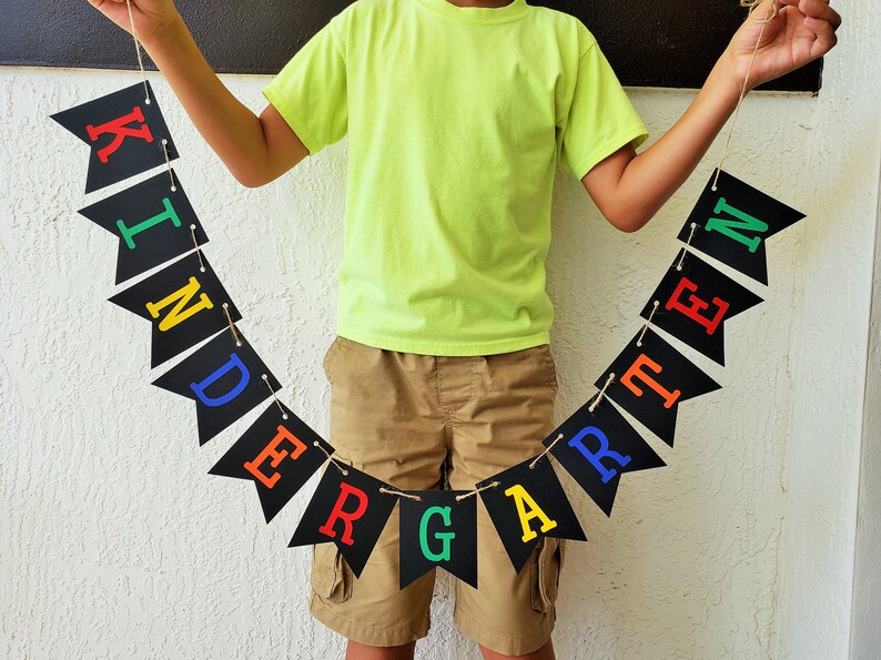 School Banner Pre-k Banner Kindergarten Banner Back to - Etsy