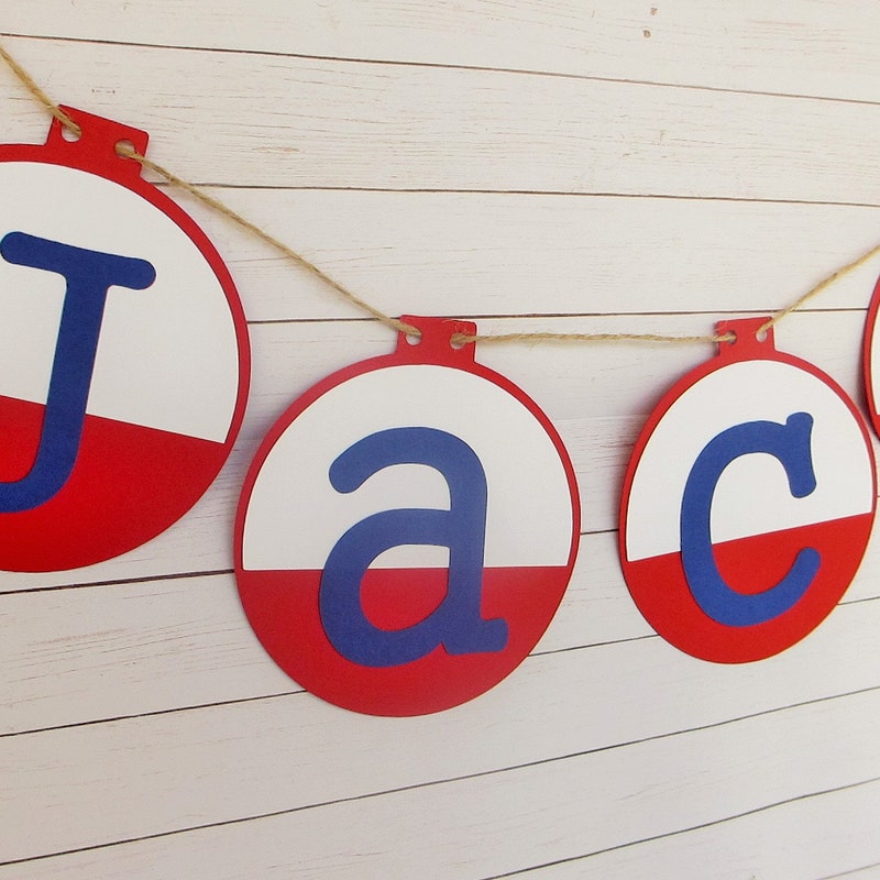 Fish Themed Named Banners for Baby Shower - Etsy