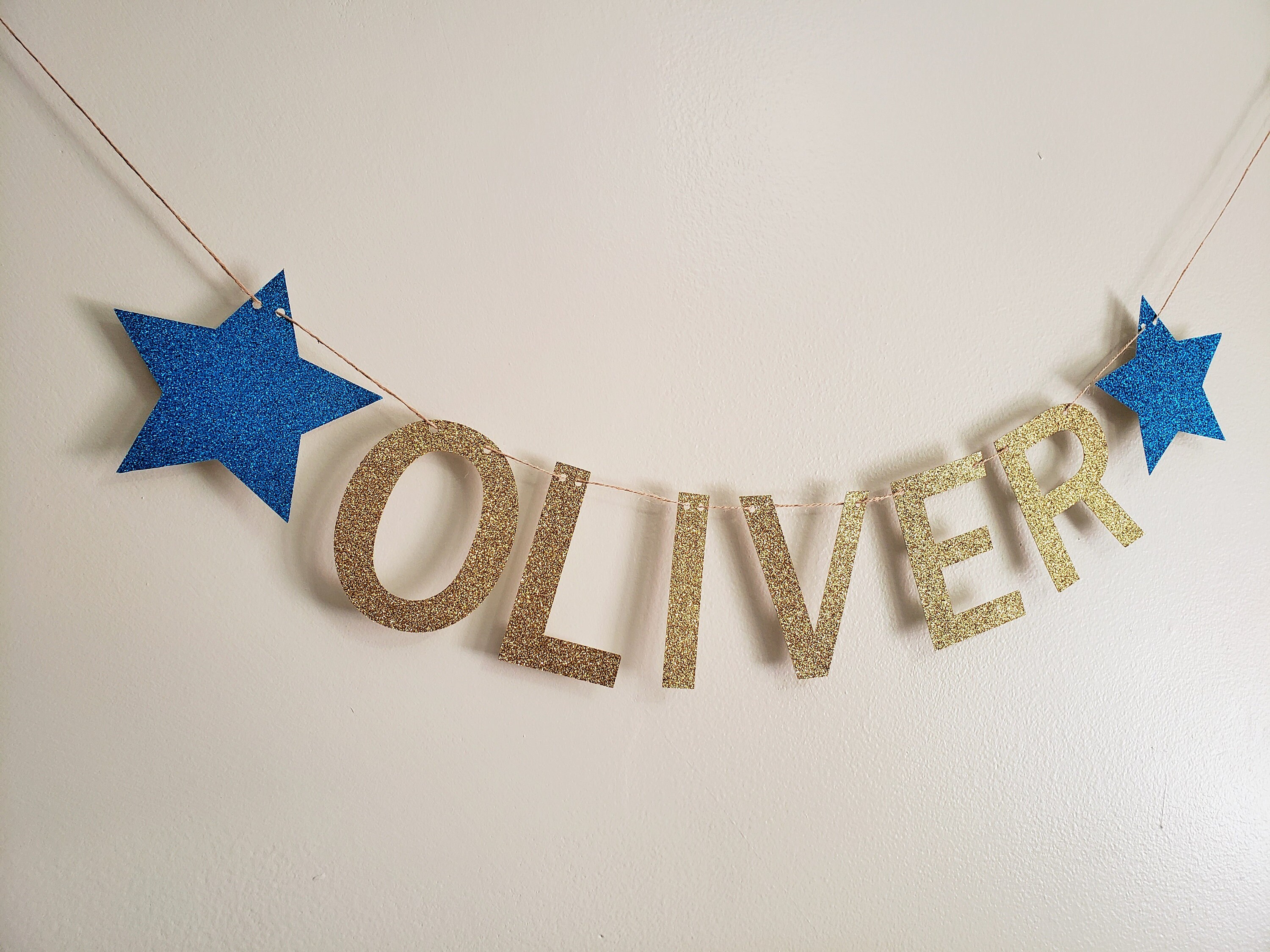 5 Letters Custom Name Banner Baby Name Banner Baby - Etsy