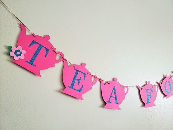 Tea for Two Banner Tea for Two Birthday Decorations Tea for | Etsy