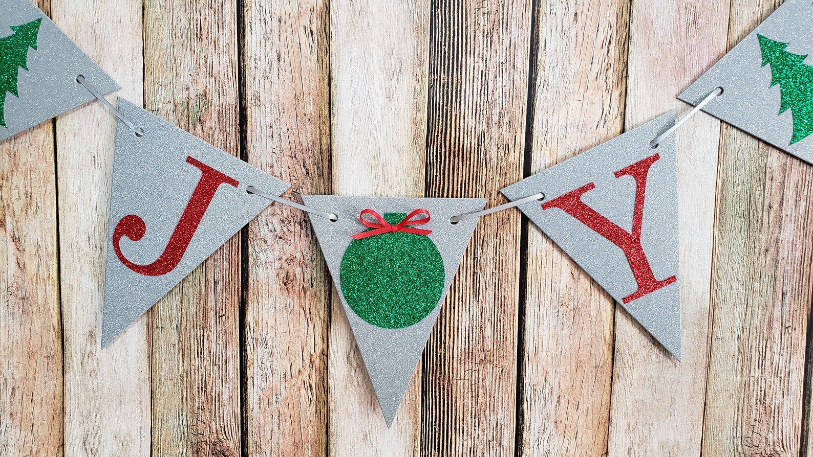 Joy Banner Joy Glitter Banner Christmas Banner Christmas | Etsy