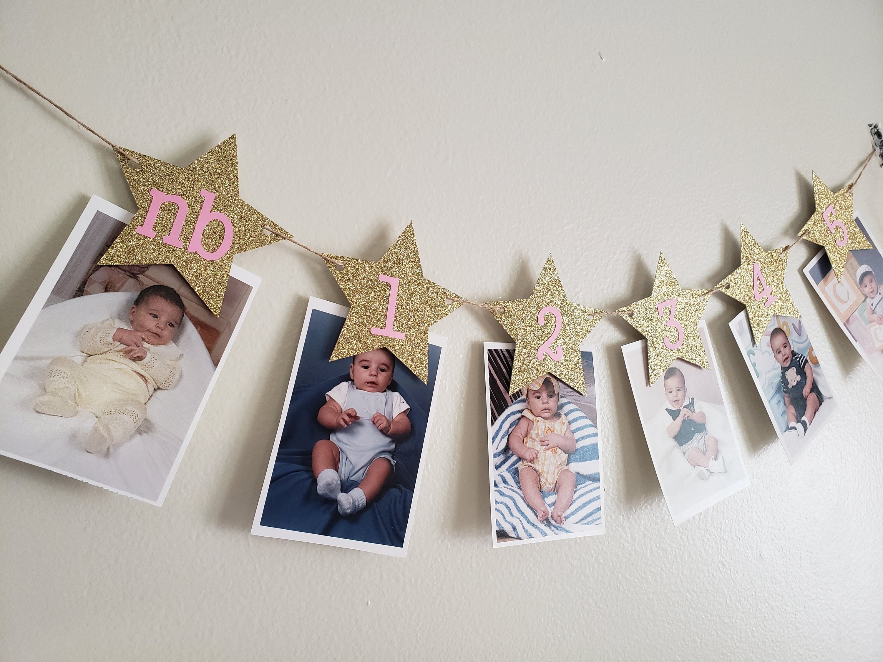 Twinkle Twinkle Little Star Photo Banner 12 Month Photo - Etsy