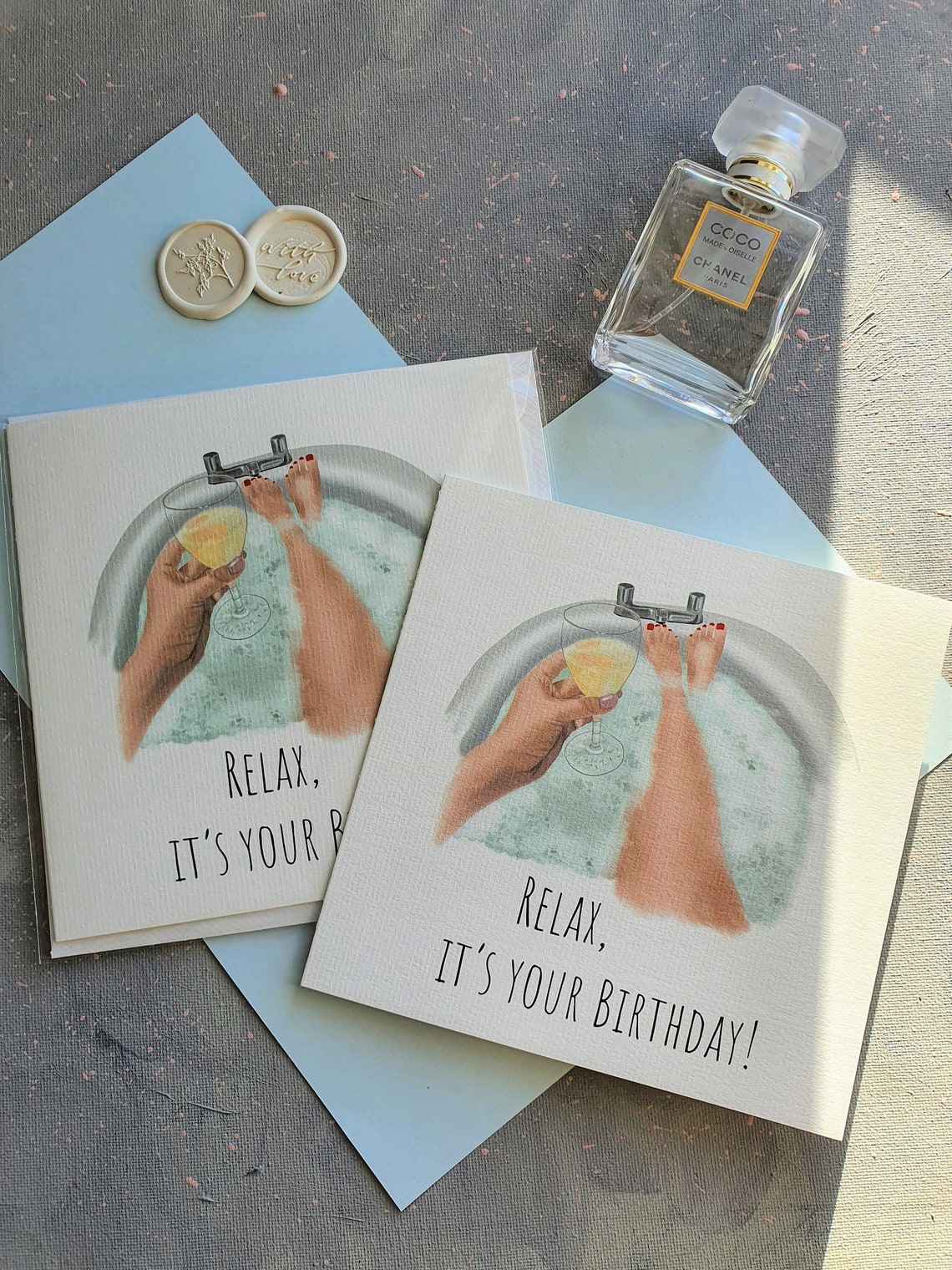 Relax it's your birthday Greetings Card | Etsy