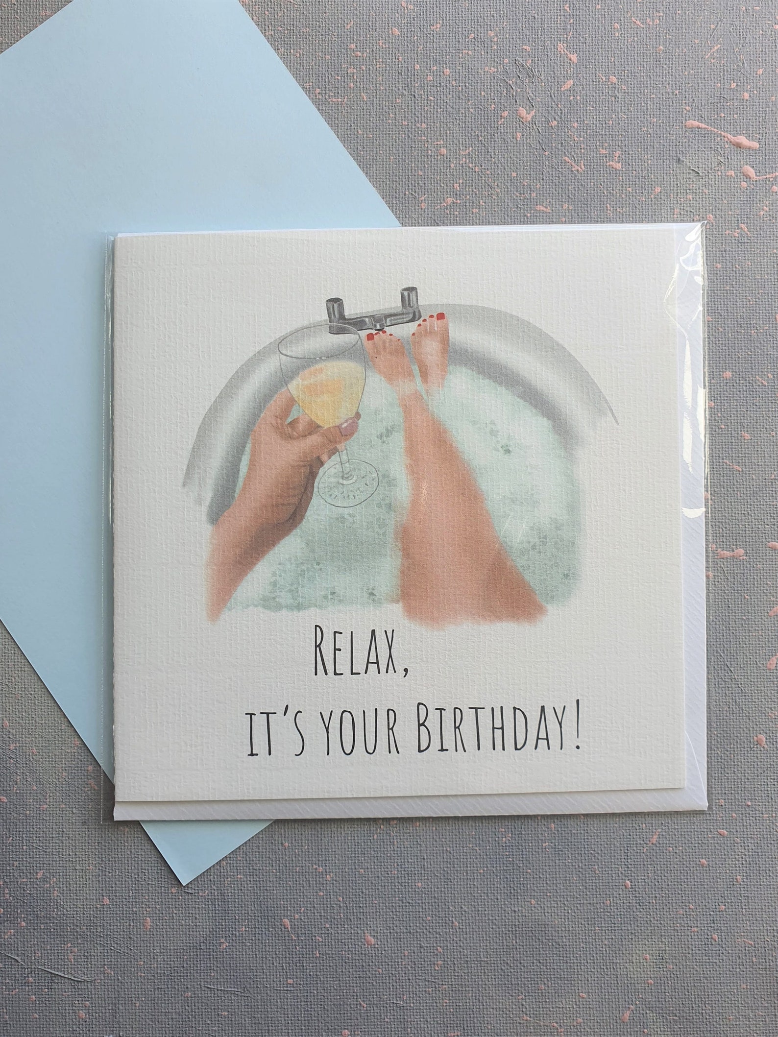 Relax it's your birthday Greetings Card | Etsy