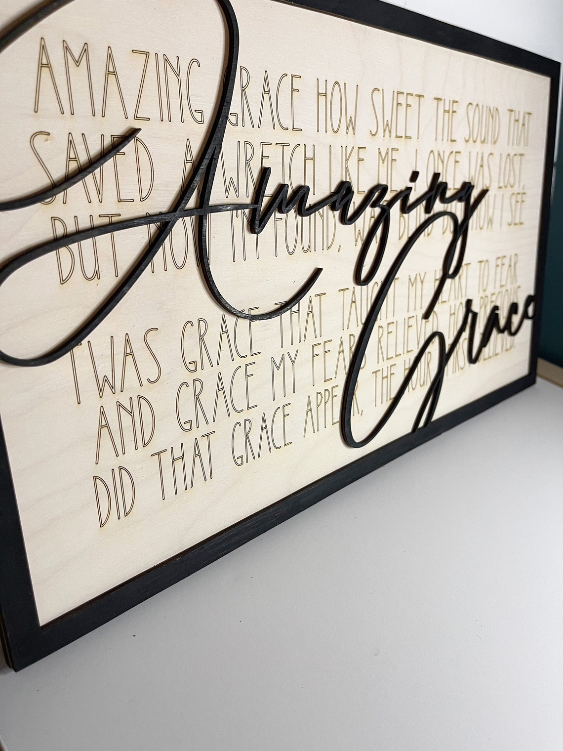 Amazing Grace Wooden Sign - Etsy