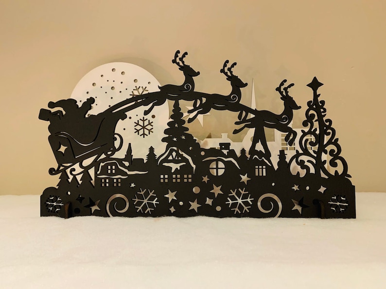 Christmas Candle Frame - Etsy