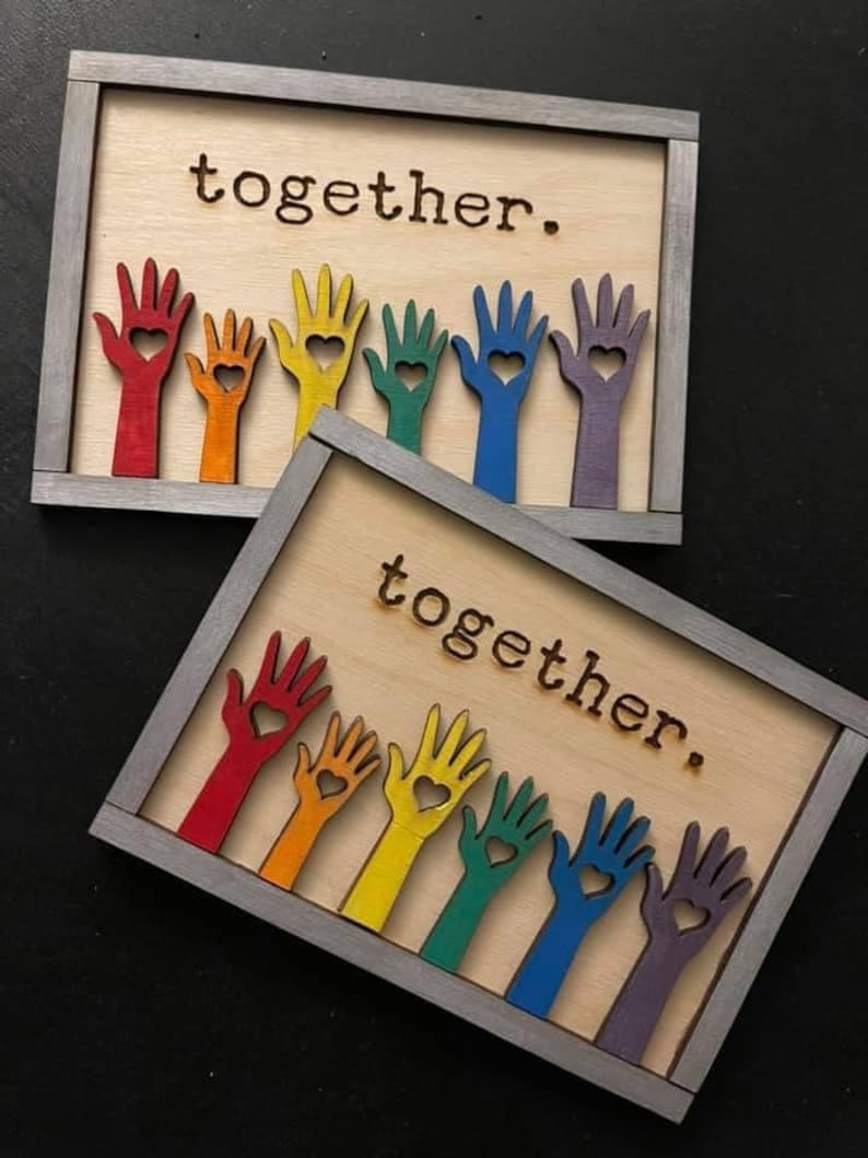 Together Pride Sign, Unity Sign - Etsy