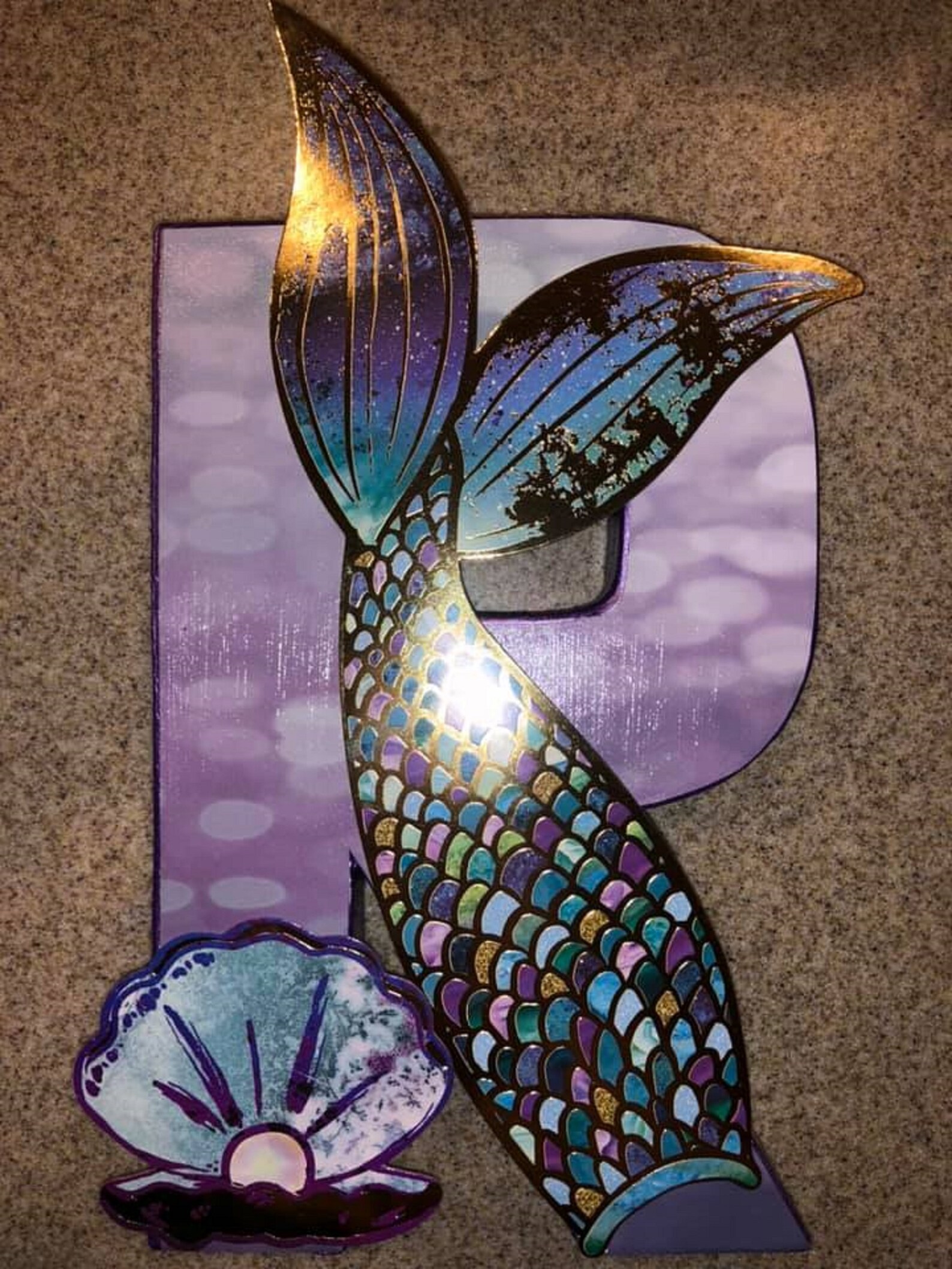 Mermaid Letters - Etsy