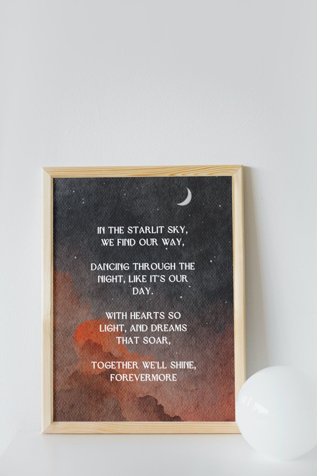 Romantic Poem Art Print Art Print for Spouse Bedroom Art - Etsy