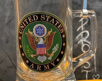 Us Army Beer Glass - Etsy