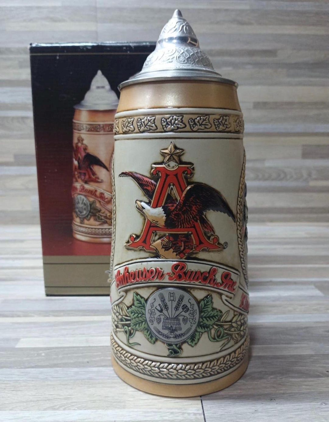 Vintage Anheuser Busch Budweiser Tavern and Public House Beer Stein ...