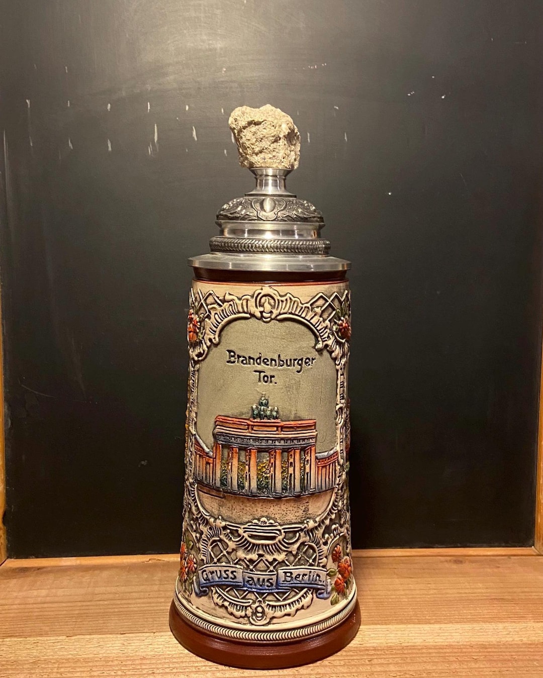 1 Liter Vintage German Beer Stein Authentic Piece of Berlin Wall ...