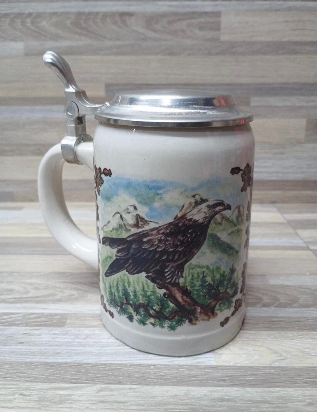 Vintage Bald Eagle Beer Stein - Etsy