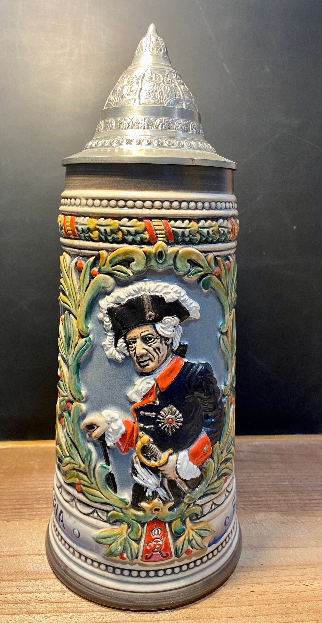 Vintage Rare German Beer Stein Frederick the Great King of Prussia - Etsy