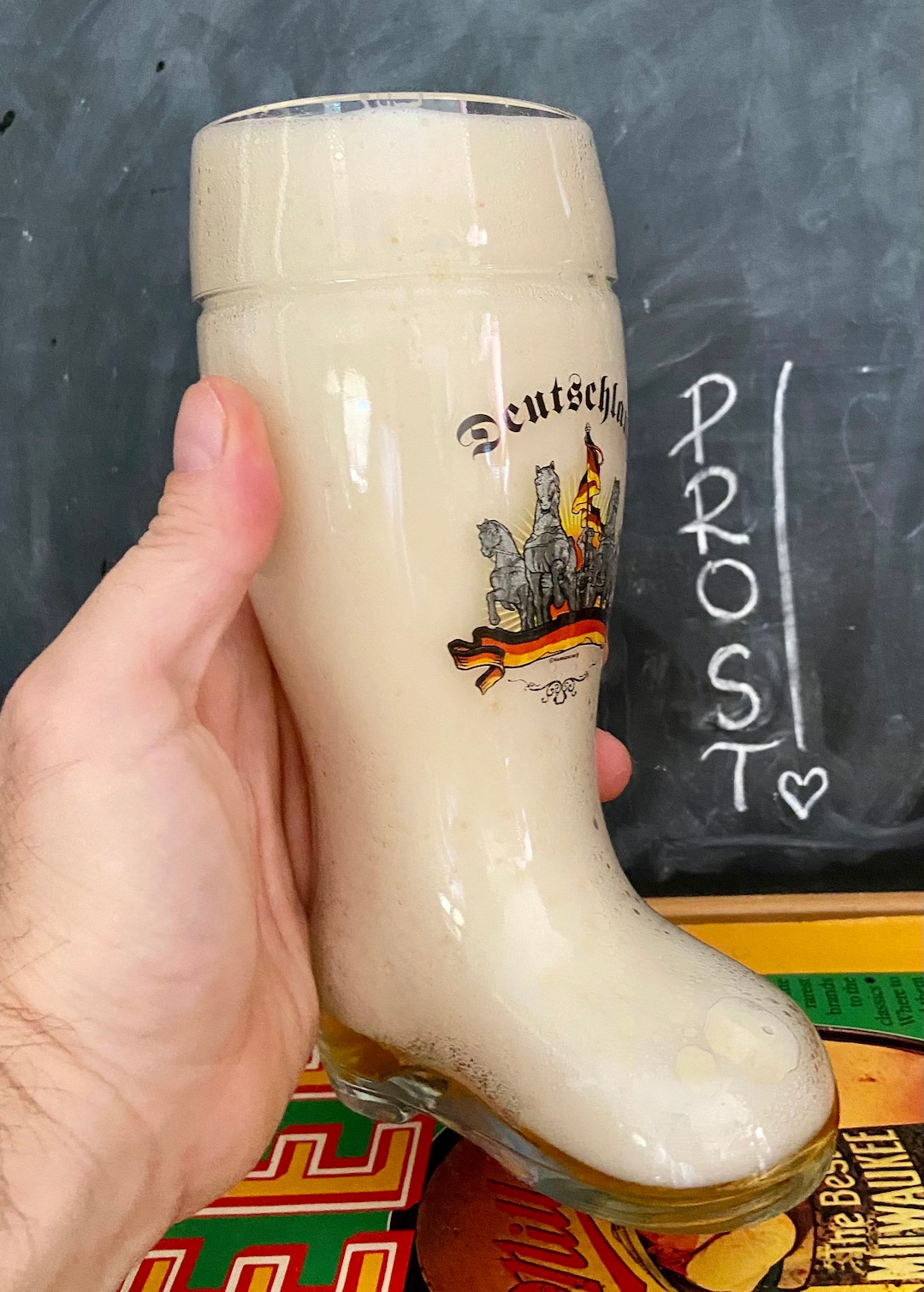 Deutschland Horses German Beer Boot 1/2 Liter Das Boot | Made in ...