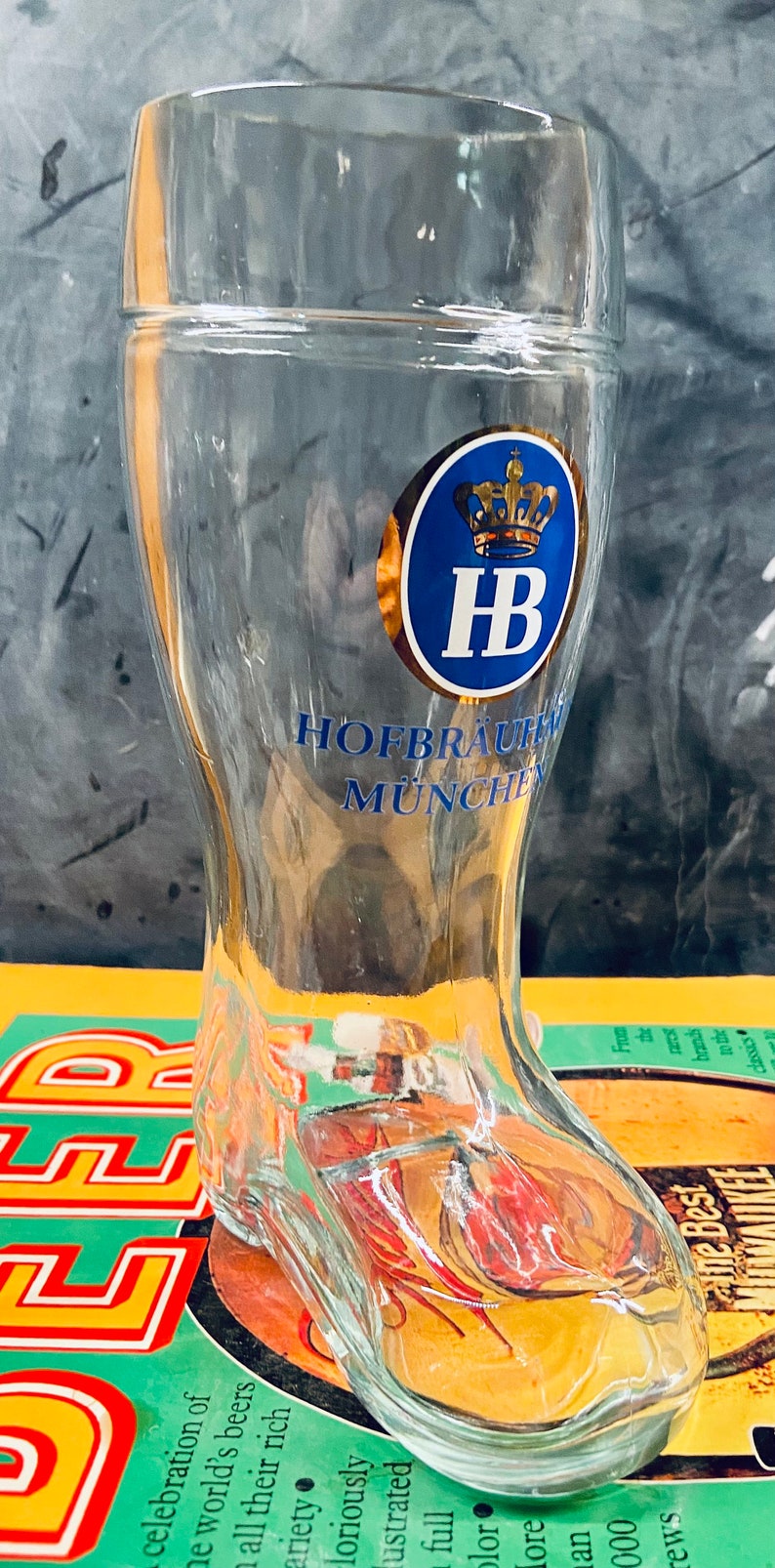 Hofbrauhaus German Beer Boot Half Liter - Etsy