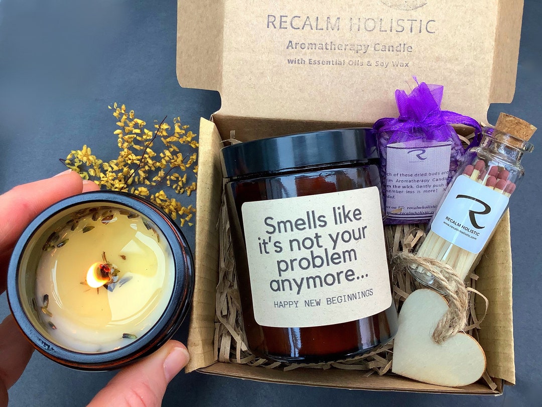 Funny Retirement Candle Gift, SMELLS LIKE NOT your problem,New Job ...