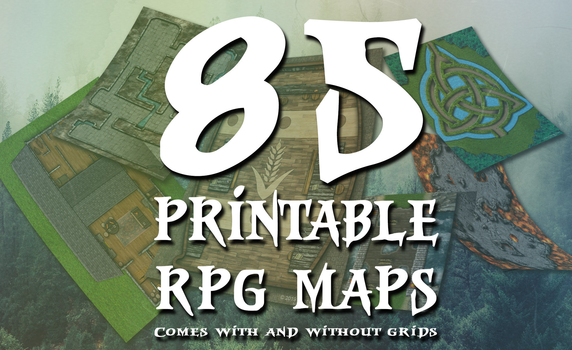 85 Printable Battle Maps for Dungeons & Dragons Pathfinder | Etsy