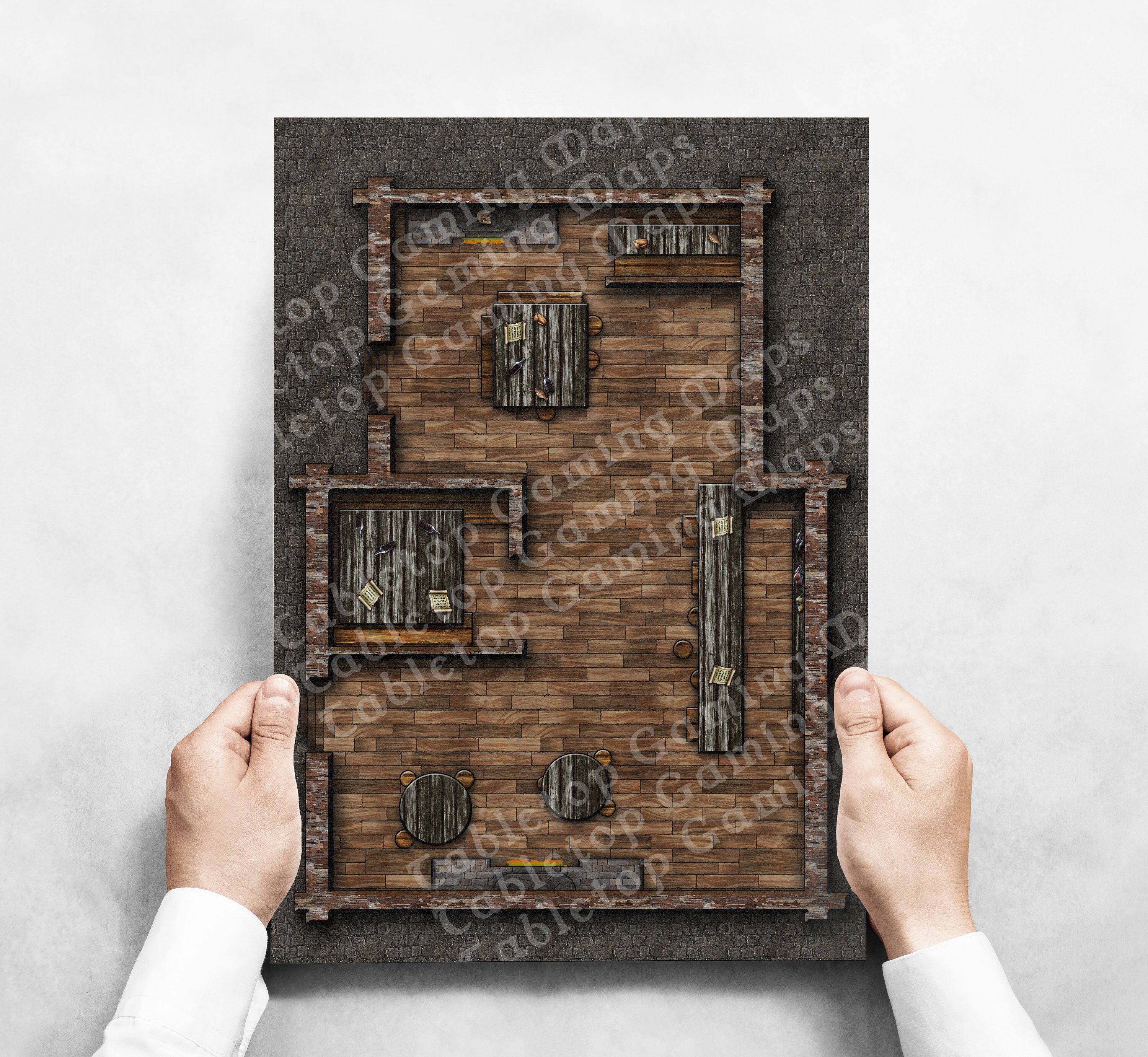 Tavern Battle Map for Dungeons and Dragons Pathfinder and - Etsy UK