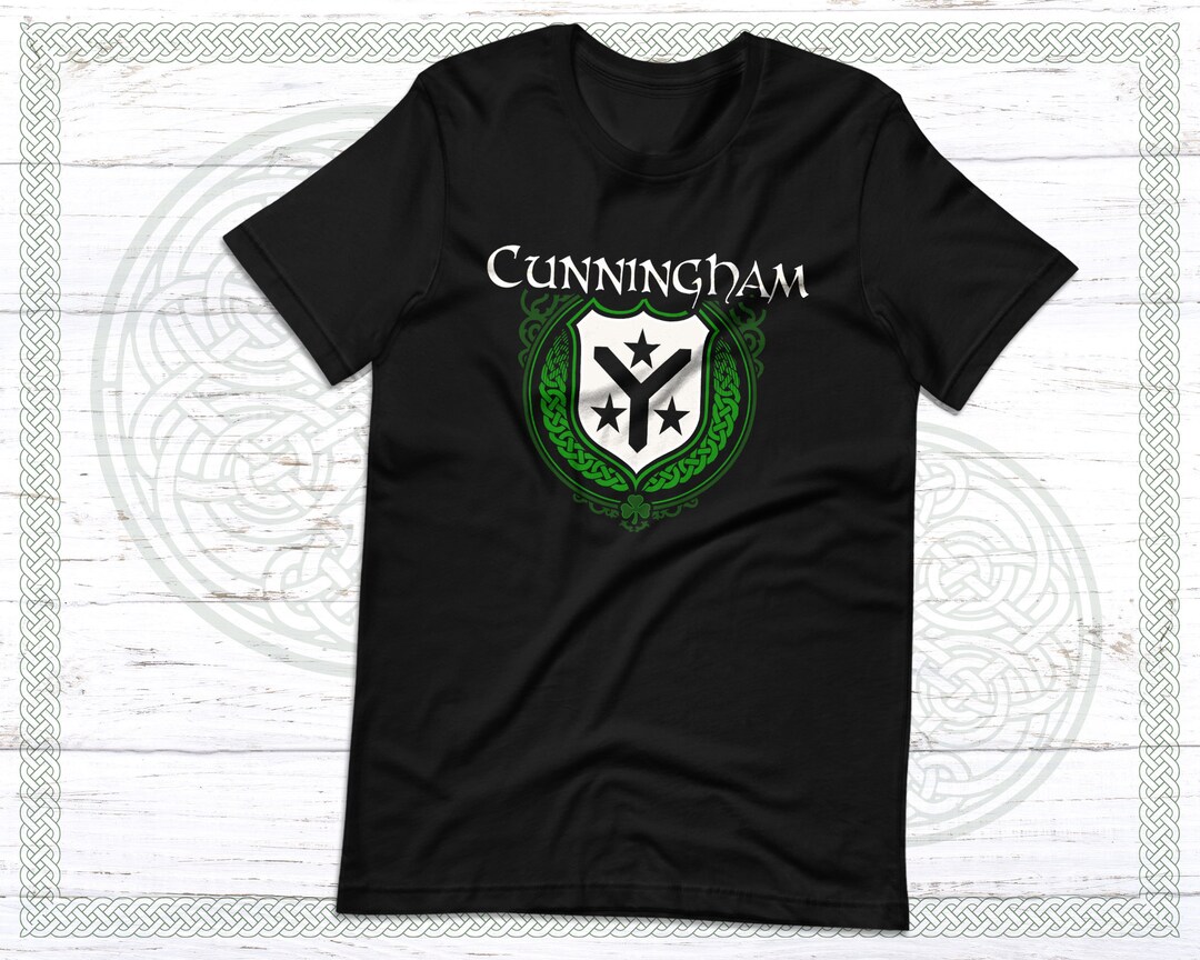 Cunningham Family Irish Unisex T Shirt, Cunningham Family Crest ...
