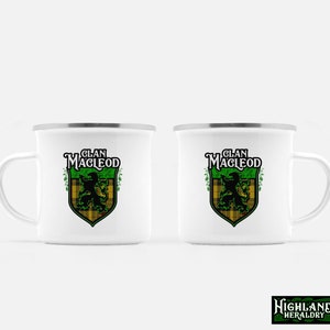 Clan Macleod Scottish Tartan Lion Rampant Camping Mug - Etsy