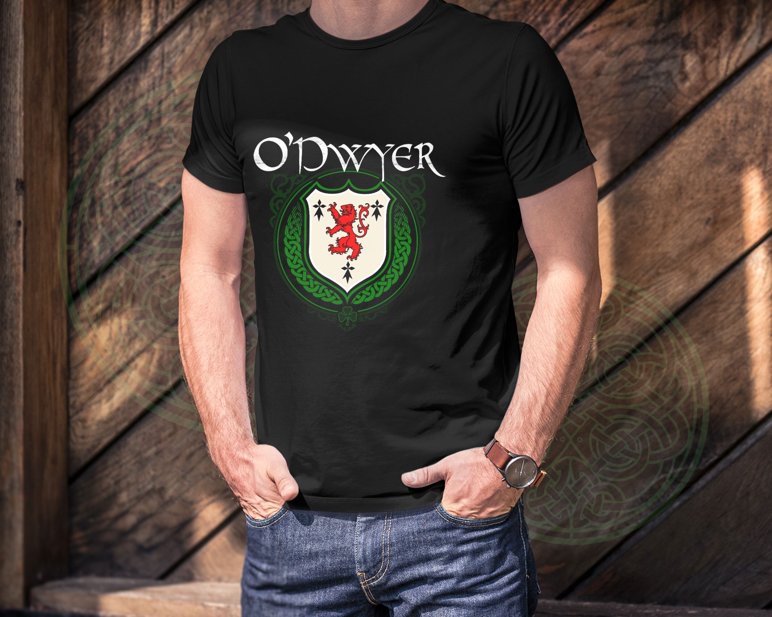 O'dwyer Family Irish Unisex T Shirt Family Crest - Etsy