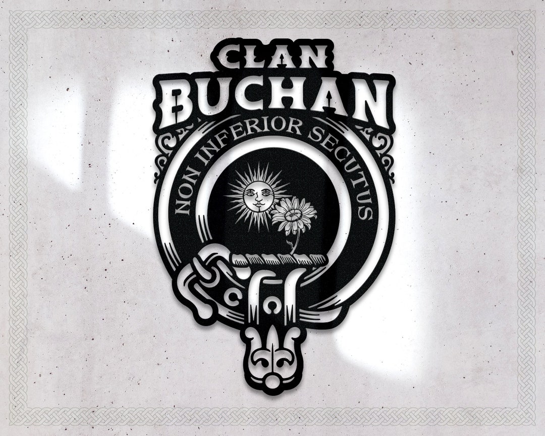 Clan Buchan Die-cut Metal Sign With Scotland Clan Badge and Motto - Etsy