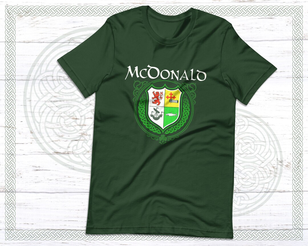 Mcdonald Family Irish Unisex T Shirt Mcdonald Family Crest Mcdonald mcdonald-family-irish-unisex-t-shirt-mcdonald-family-crest-mcdonald