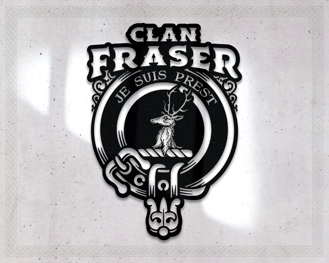 Clan Fraser Die-cut Metal Sign With Scotland Clan Badge and Motto - Etsy