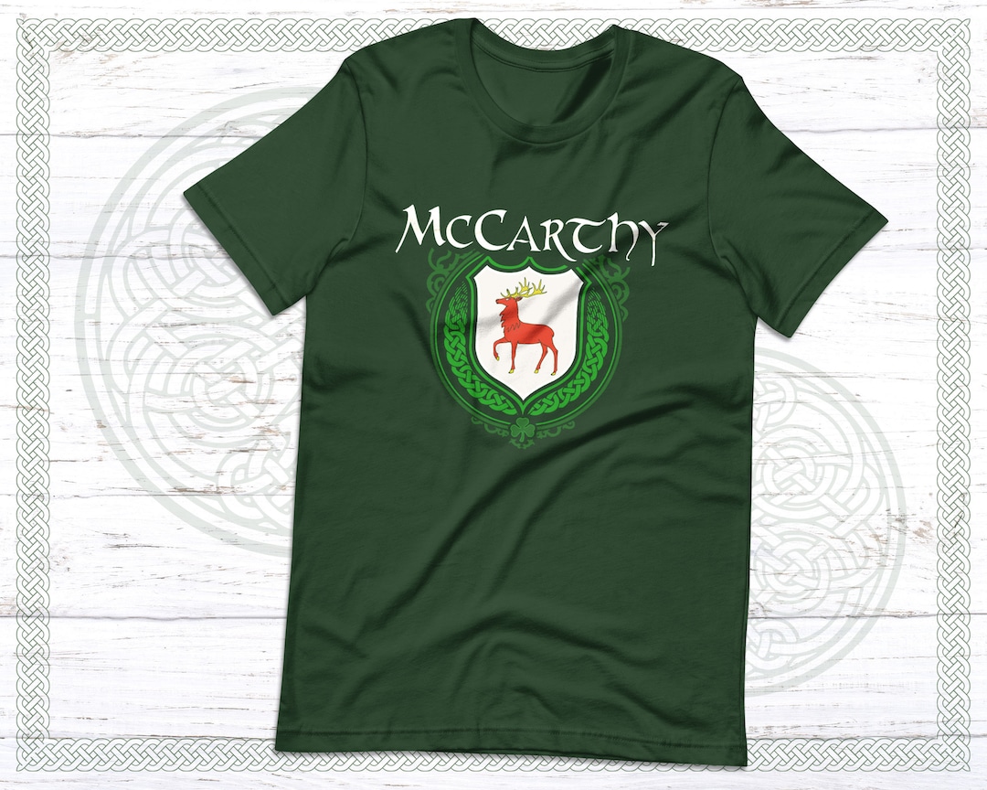 Mccarthy Family Irish Unisex T Shirt, Mccarthy Family Crest, Mccarthy ...
