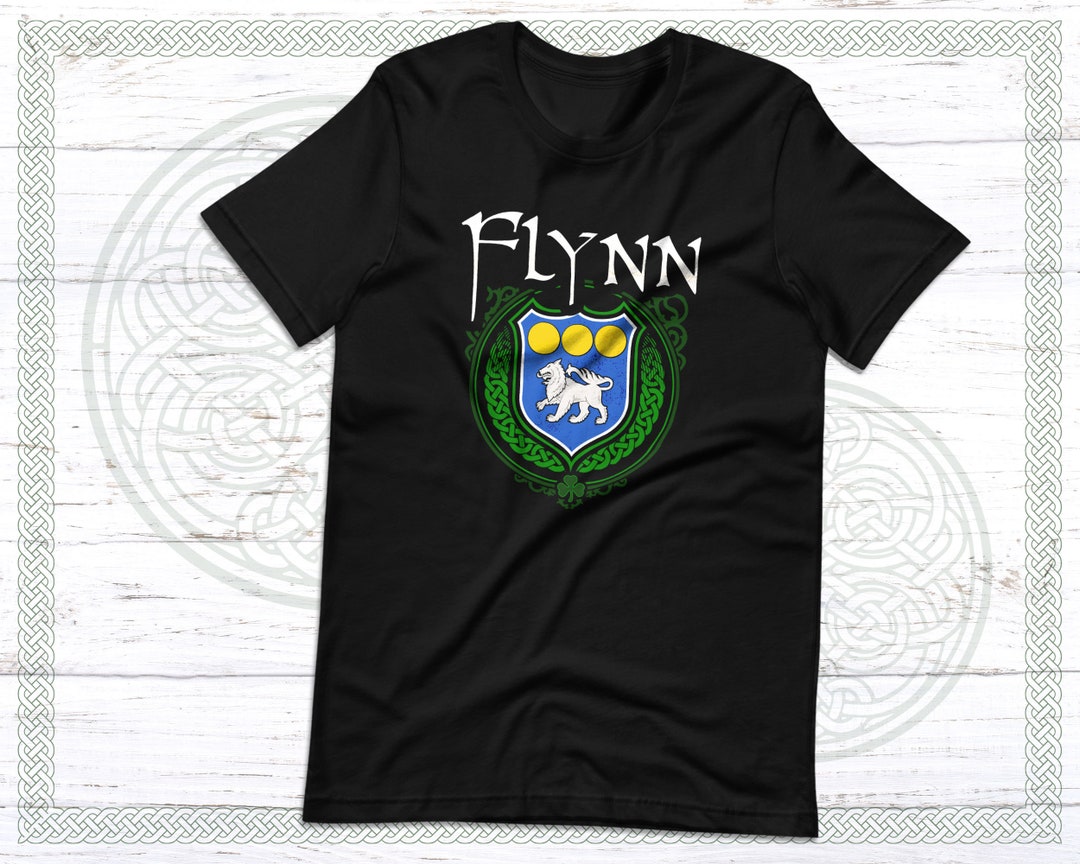 Flynn Family Irish Unisex T Shirt, Flynn Family Crest, Flynn Tshirt ...