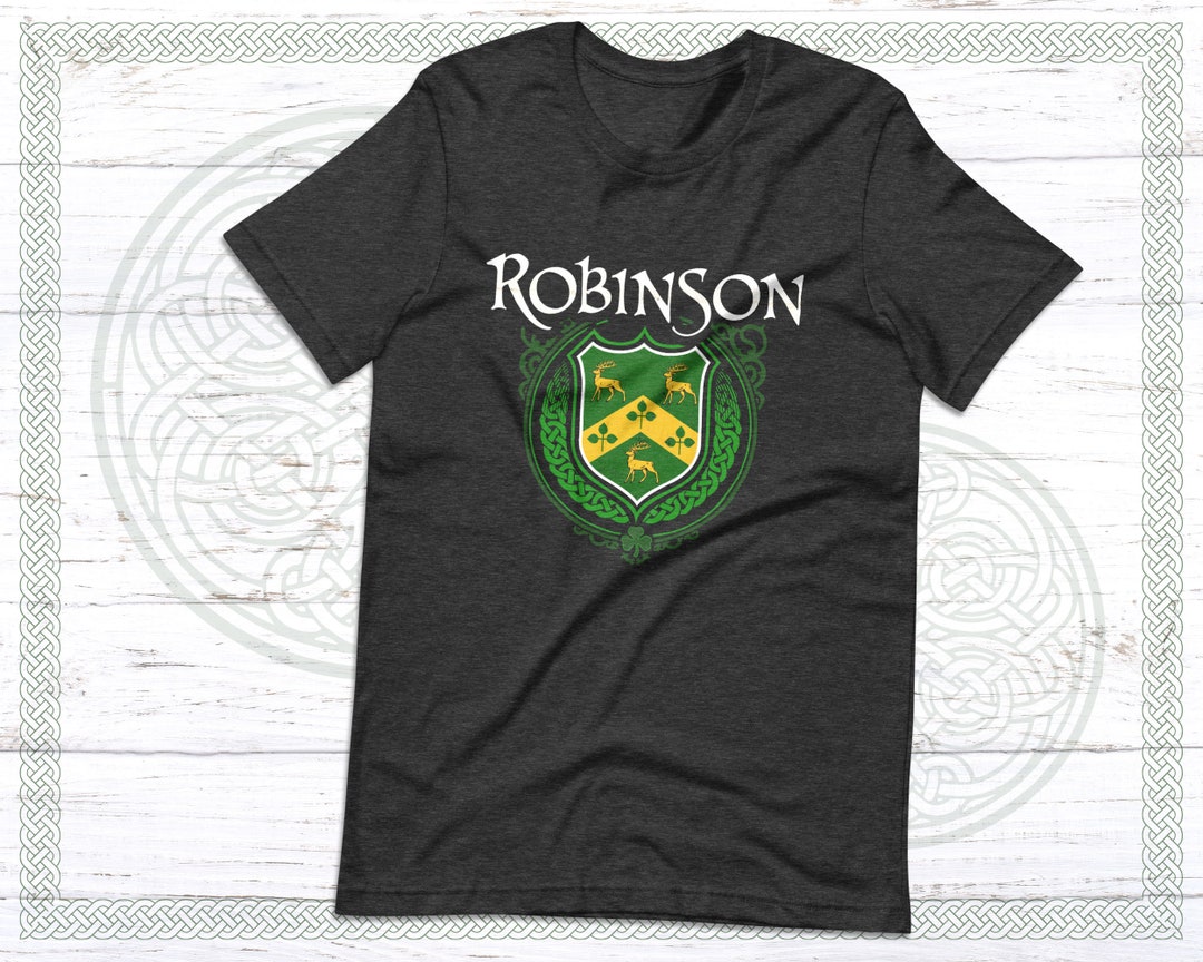 Robinson Family Irish Unisex T Shirt, Robinson Family Crest, Robinson ...