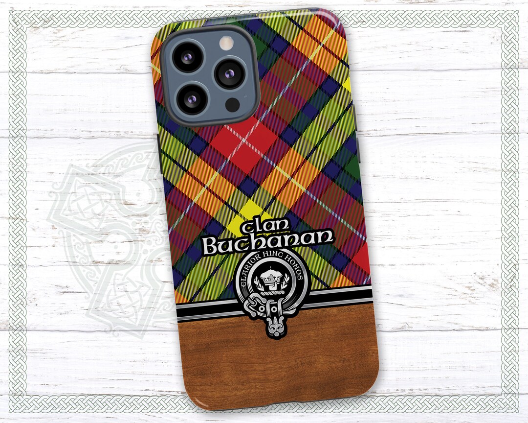 Clan Buchanan Scottish Tartan Glossy Case for iPhone | Samsung Galaxy ...