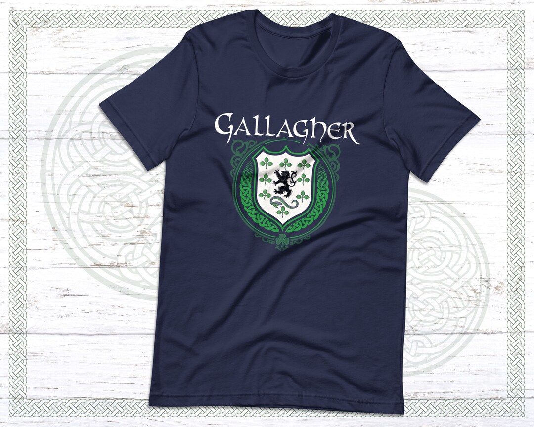 Gallagher Family Irish Unisex T Shirt, Gallagher Family Crest ...