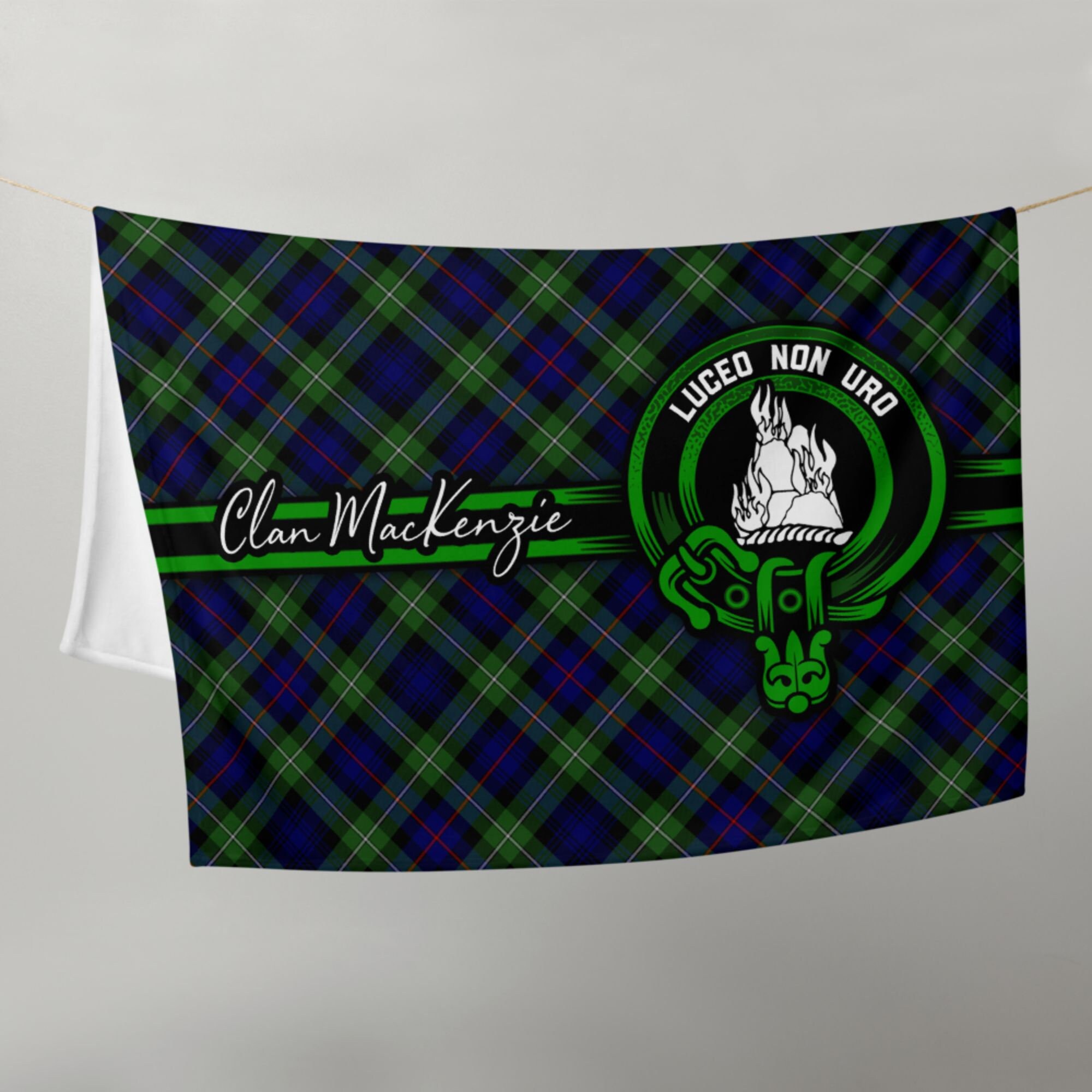 Clan Mackenzie Scottish Tartan Throw Blanket Plaid Tartan | Etsy