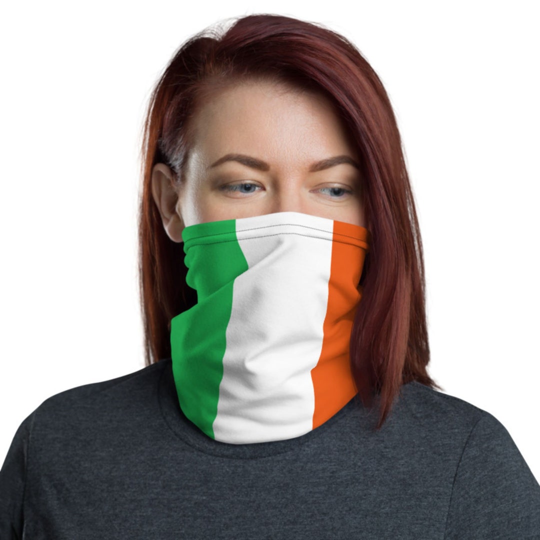 Ireland Flag Neck Gaiter // Unisex Face Cover // Face Mask for - Etsy