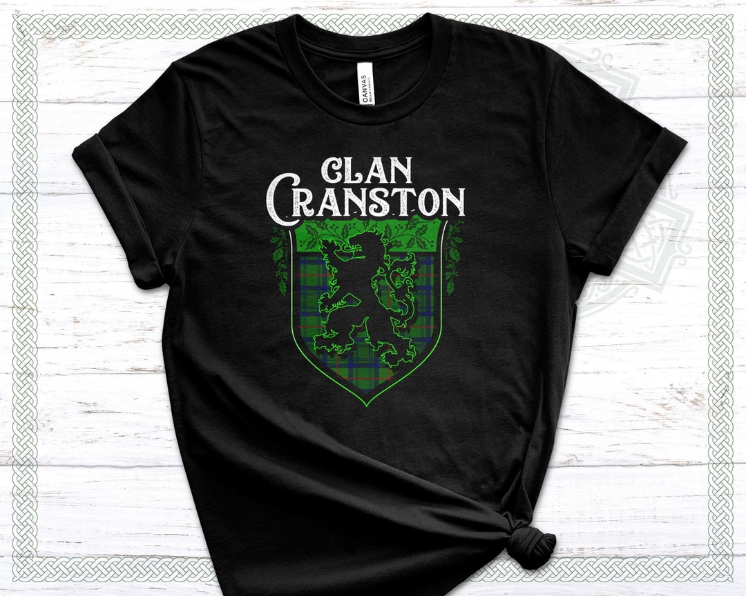 Clan Cranston Scottish Tartan Lion Rampant T-shirt - Etsy