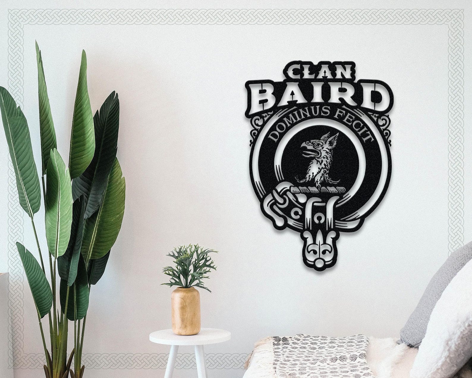 Clan Baird Die-cut Metal Sign With Scotland Clan Badge and Motto - Etsy
