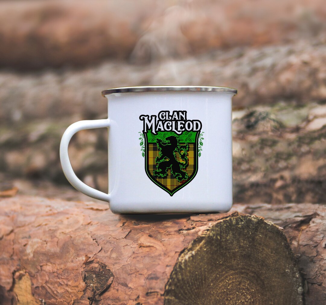 Clan Macleod Scottish Tartan Lion Rampant Camping Mug - Etsy