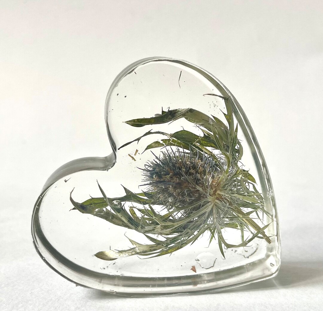 Scottish Thistle Free Standing Heart, Scottish Thistle Gift, Gift for ...