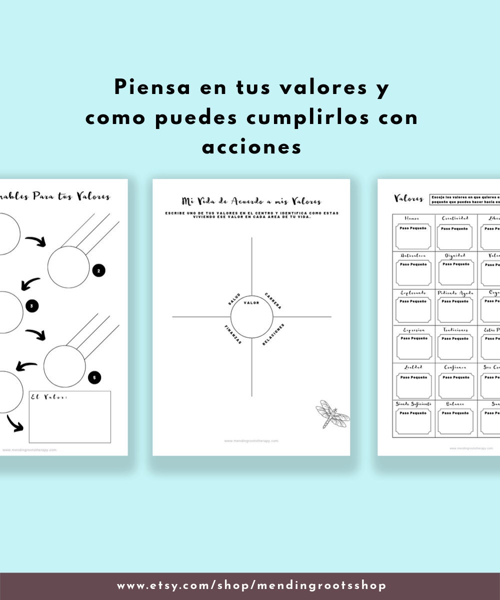 Español Spanish Planificador Para Cuidarme, Digital, Descarga ...