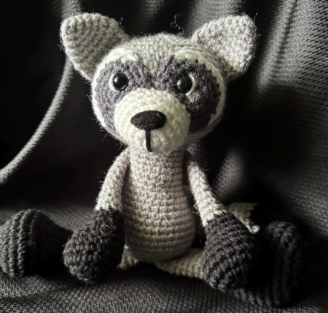Raccoon Stuffie Woodland Plush Nursery Decor - Etsy