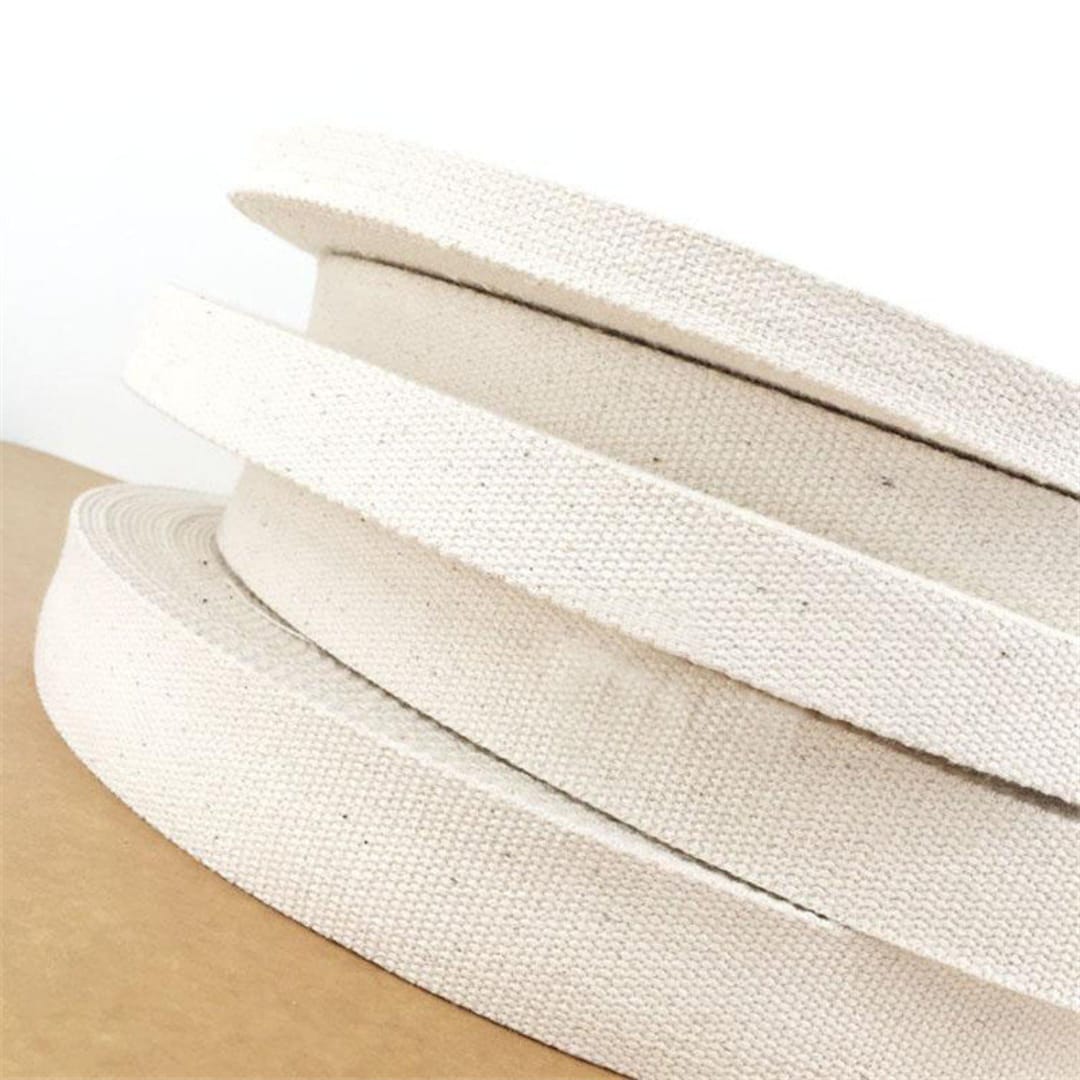 Natural Cotton Webbing 15mm, 20mm, 25mm - Etsy