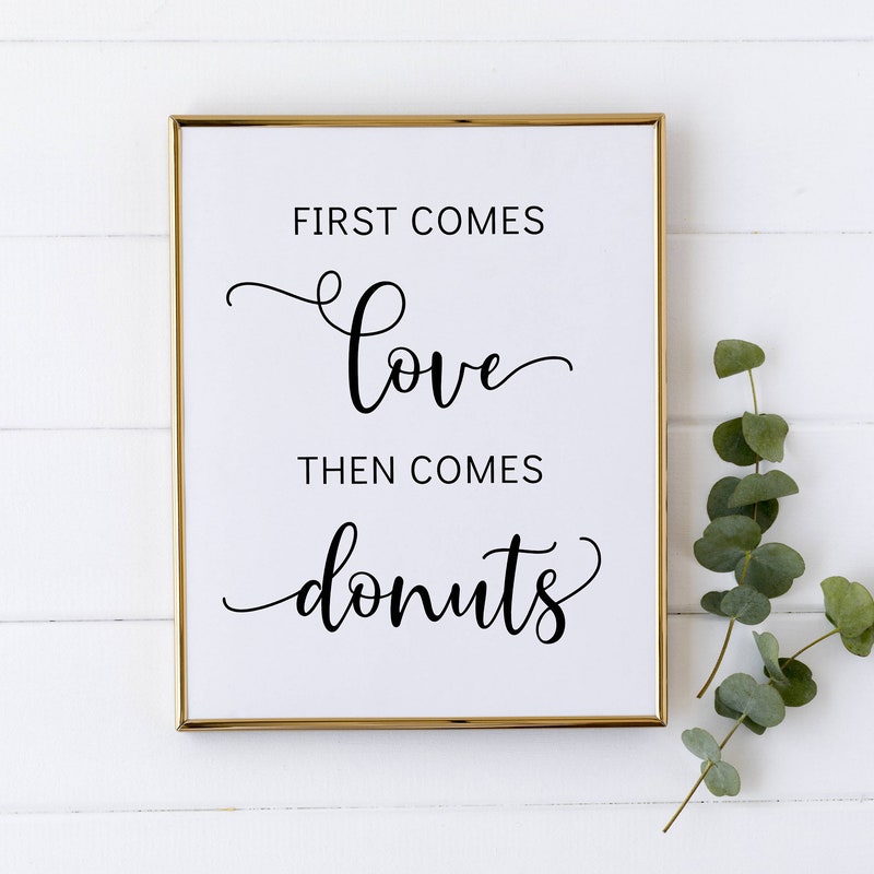 First Comes Love - Etsy