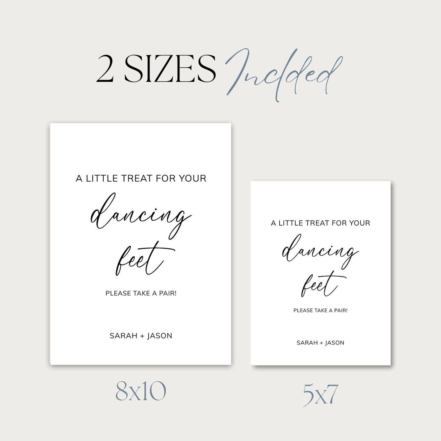 A Little Treat for Your Dancing Feet Wedding Sign, Minimalist Wedding ...