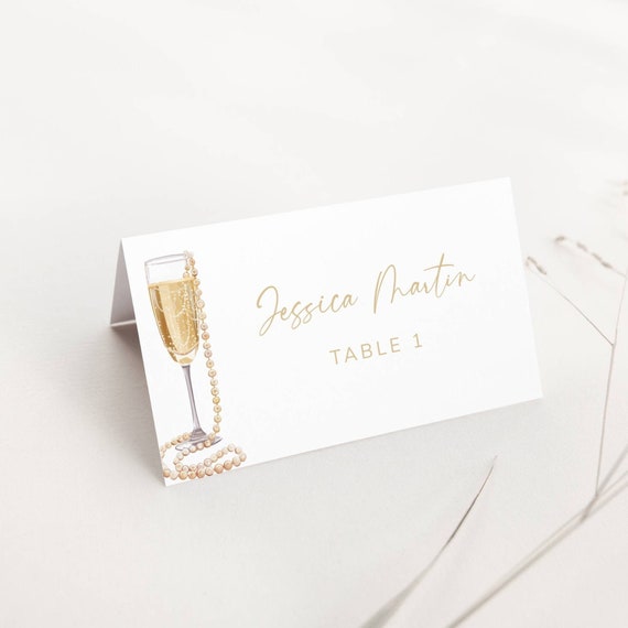 Bridal shower seating cards store