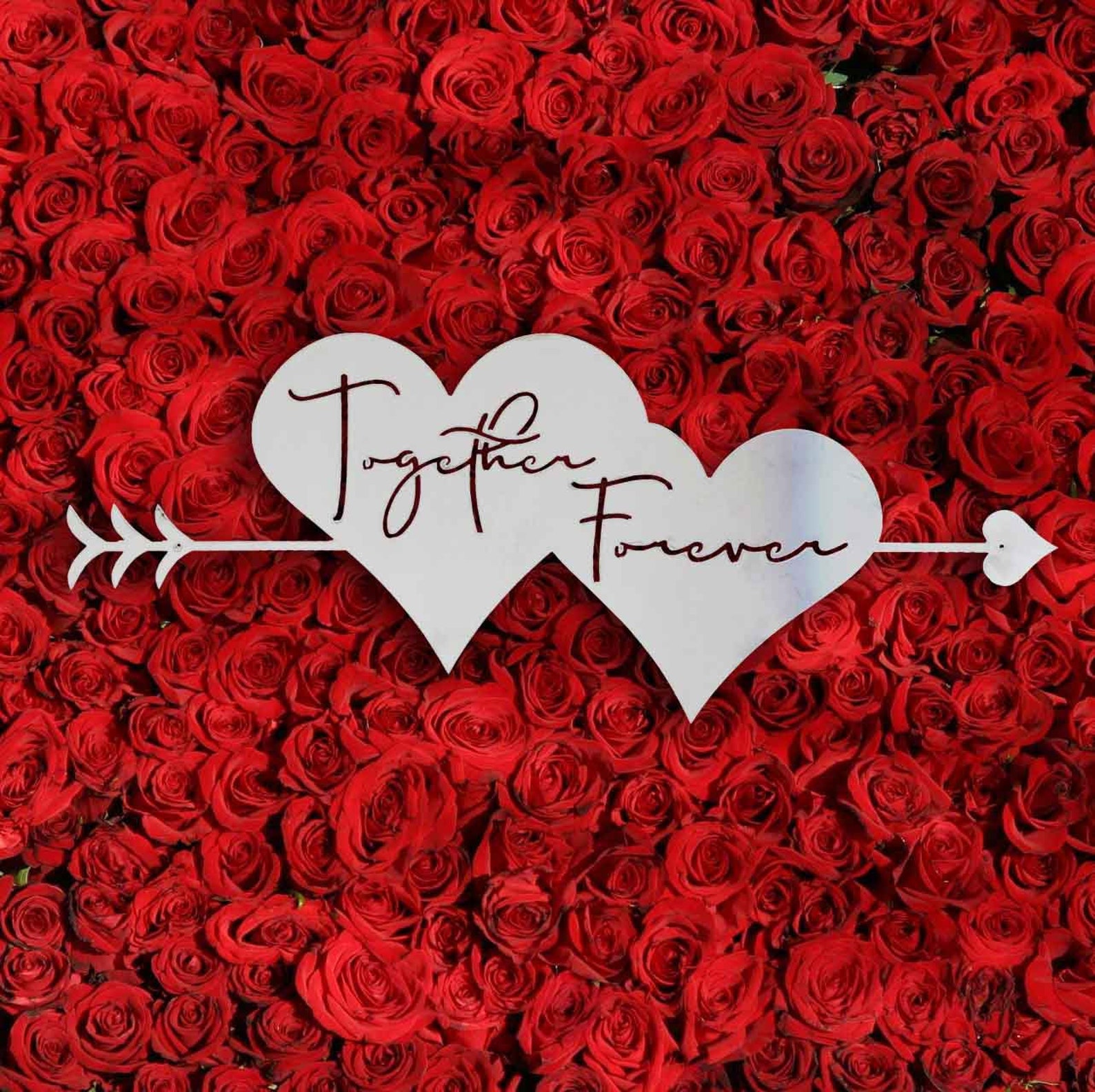 Together Forever Metal Wall Art Heart Metal Wall Art | Etsy