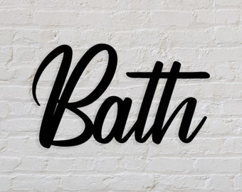 Bath Sign - Etsy