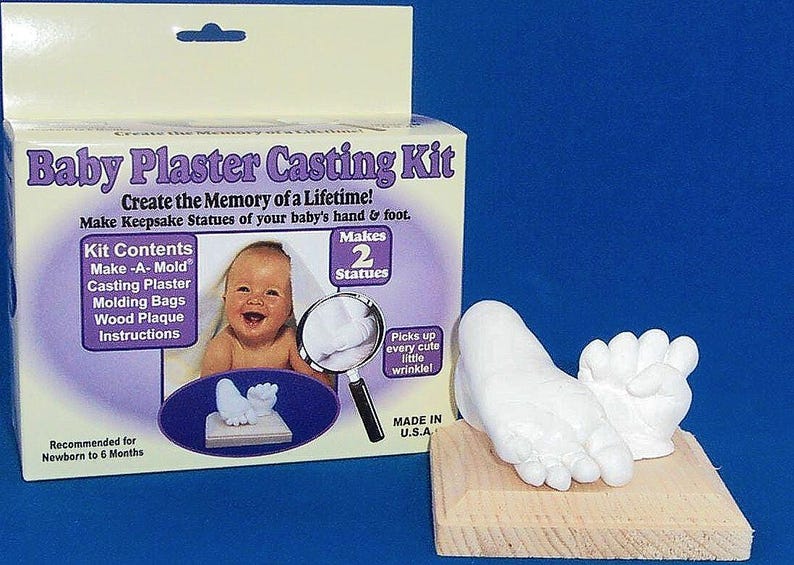 Baby Plaster Casting Kit Keepsakes - Etsy